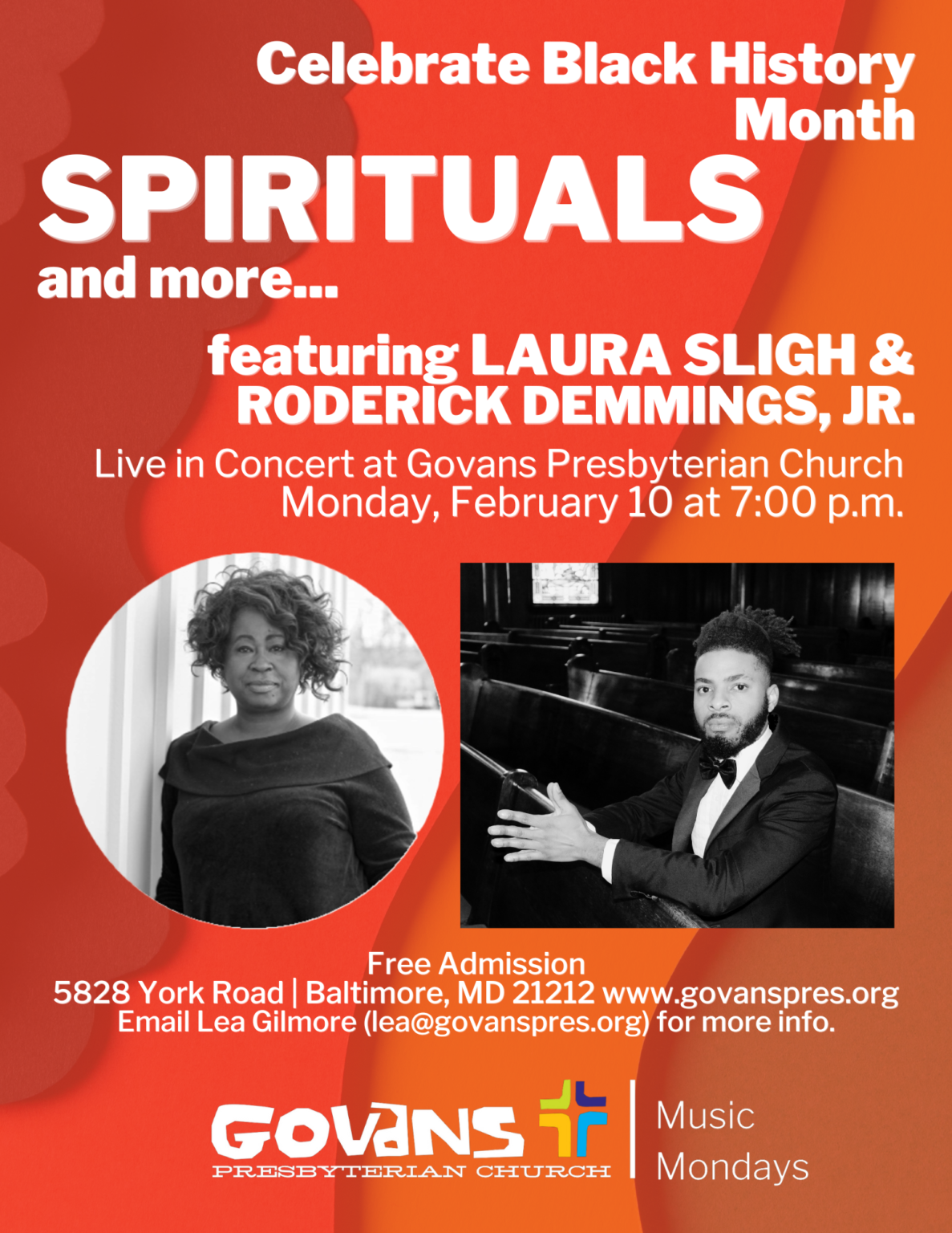 Spirituals and more...A Live Concert featuring Laura Sligh & Roderick ...